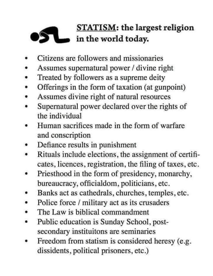 Statism is the biggest cult — Rudd-O.com