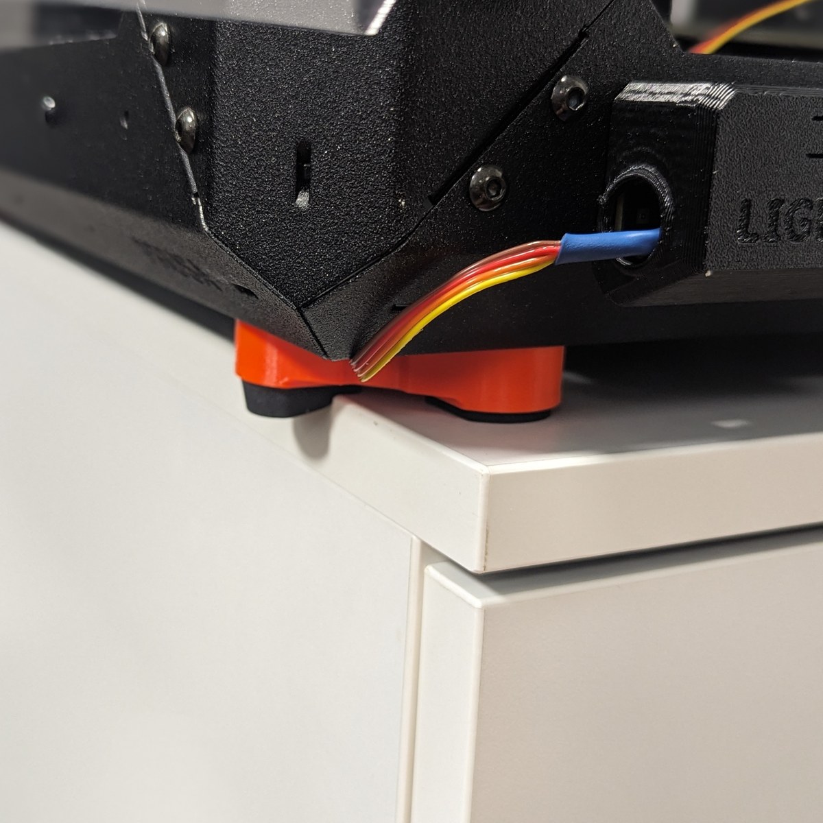 Basic board control cable routed through the installed front panel.jpg ...